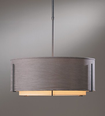 Hubbardton Forge Exos Double Shade Large Pendant, Pendant Fixture ...