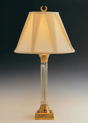 Remington Lamp Crystal Corinthian column, Table Lamp | Neenas Lighting