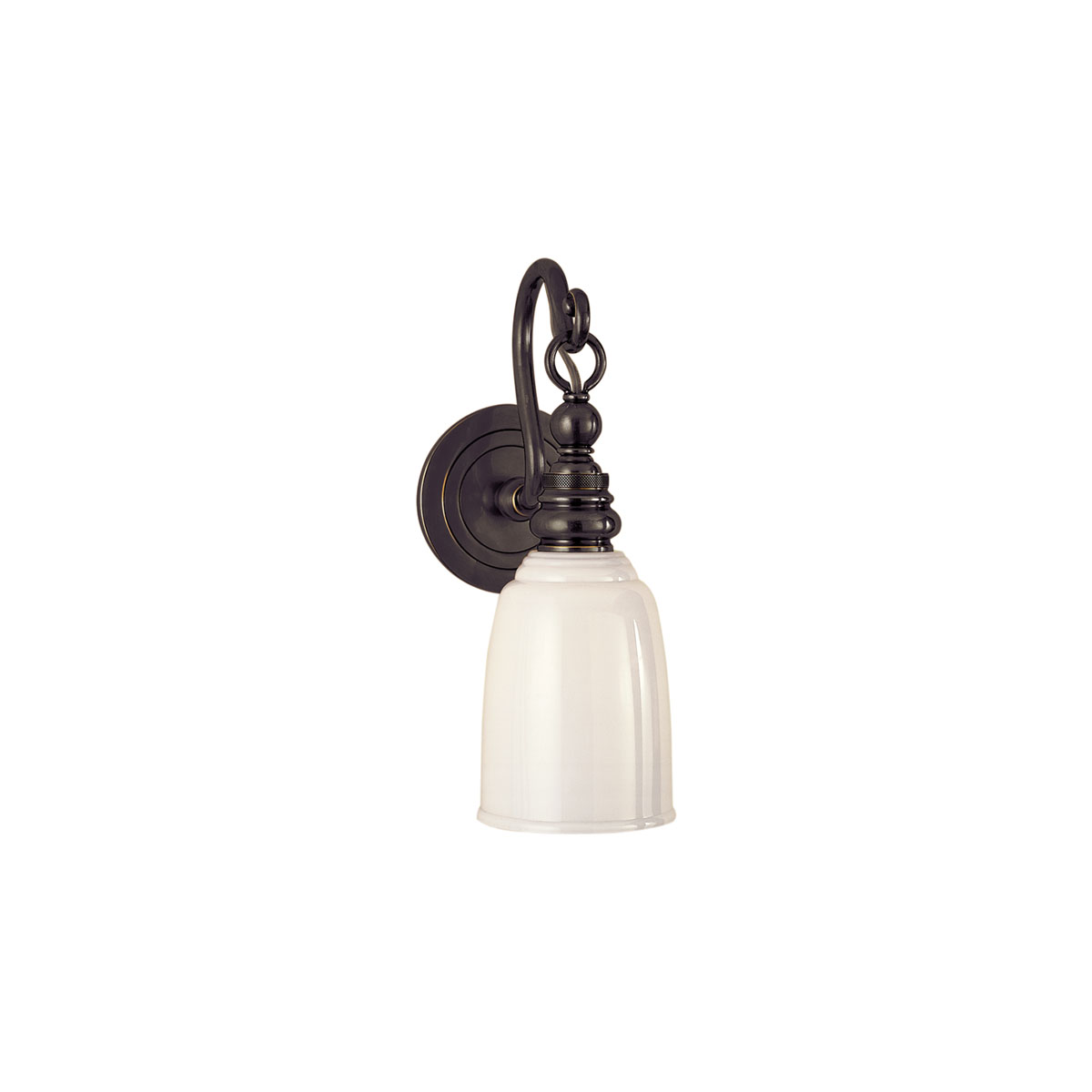 Visual Comfort Boston Loop Arm Sconce, Wall Mount | Neenas Lighting