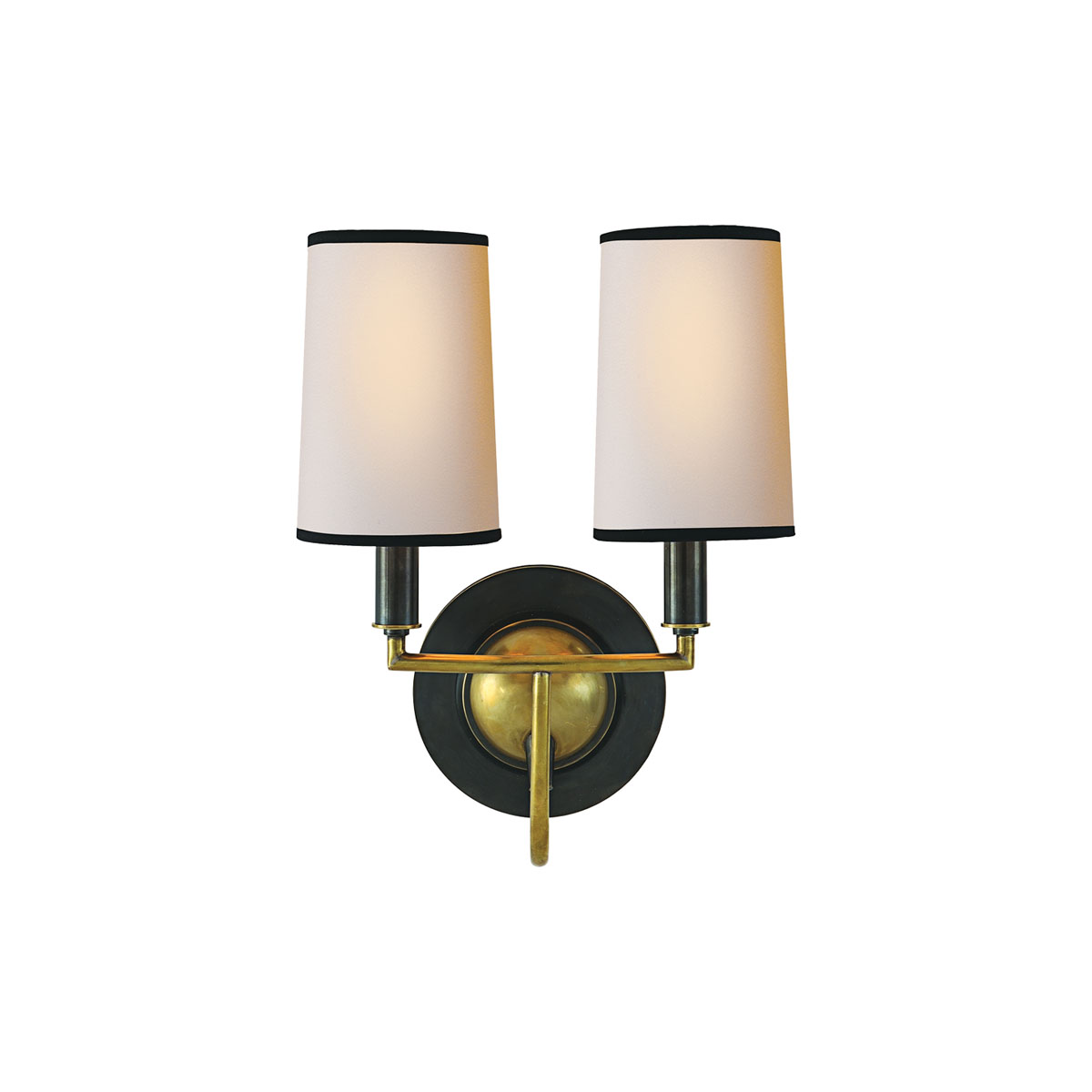 Visual Comfort Elkins Double Sconce, Wall Mount | Neenas Lighting